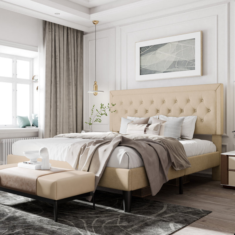 Mercury Row® Hegg Tufted Upholstered Platform Bed And Reviews Wayfair